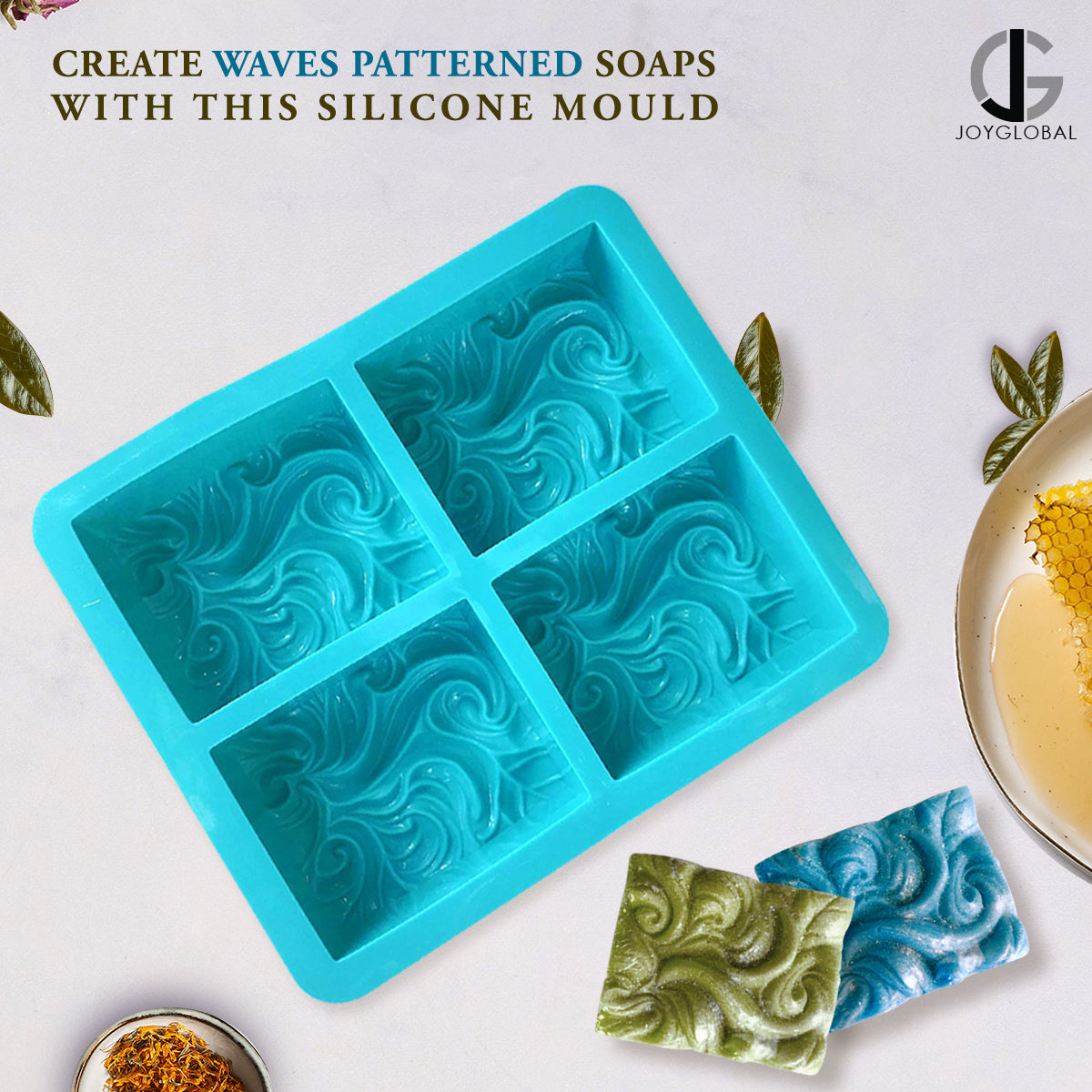 Silicone Waves Patterned Mould - 110 Grams– JoyGlobal