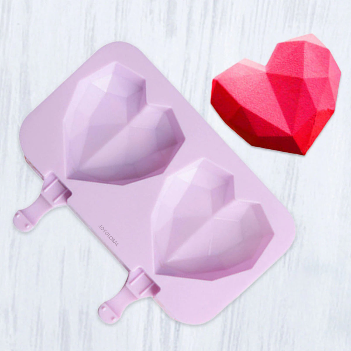 Heart Cakesicle Mold - Geometric Silicone Mould | DIY Baking– JoyGlobal