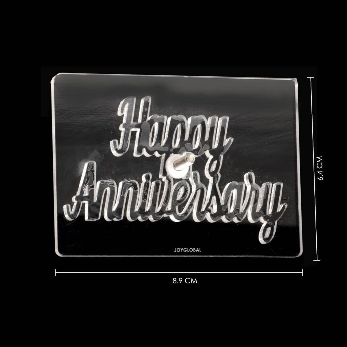 JoyGlobal Acrylic “Happy Anniversary" Pattern Stamp Seal