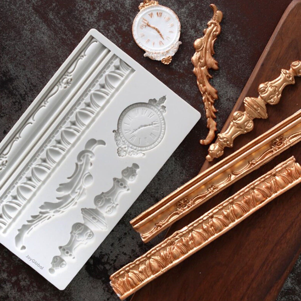Silicone Vintage Clock & Mixed Borders Mould– JoyGlobal